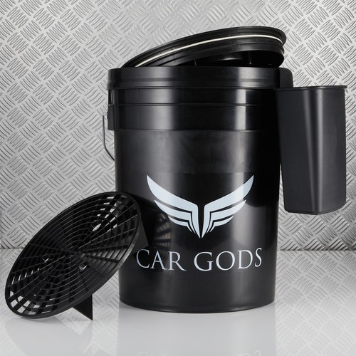 Car Gods 20L Jet Wash Wax Detailing Bucket Bundle Bucket Grit Lid Caddy ...