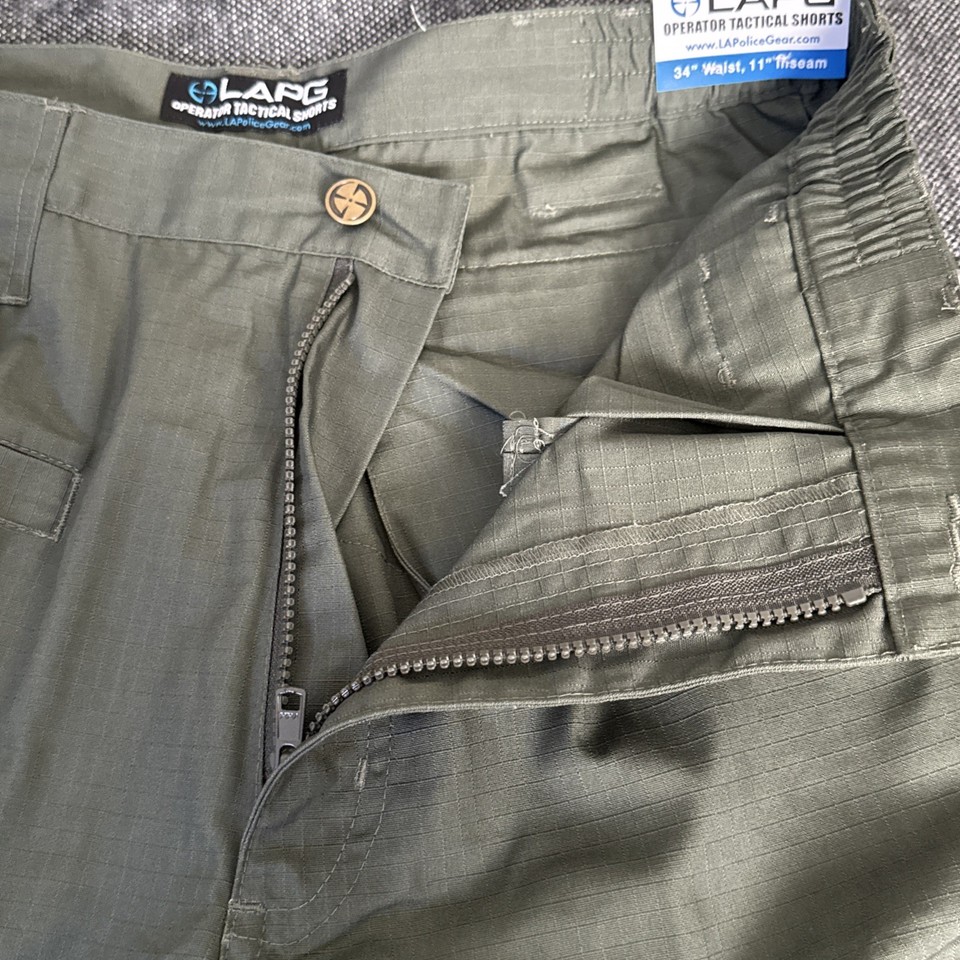NEW LAPG Mens Basic Operator Shorts Size 34 X 11 OD Green Tactical ...