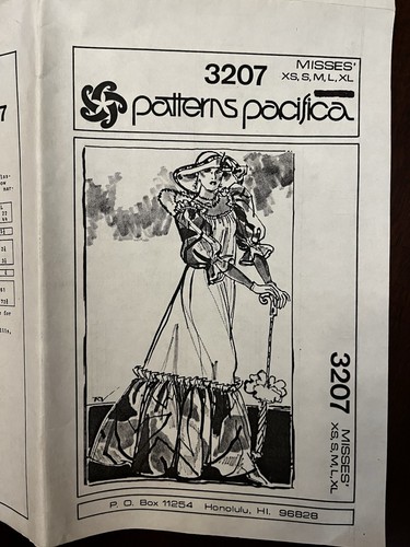 Patterns Pacifica #3207 Muumuu Fancy Dress UNCUT Complete Misses XS ...