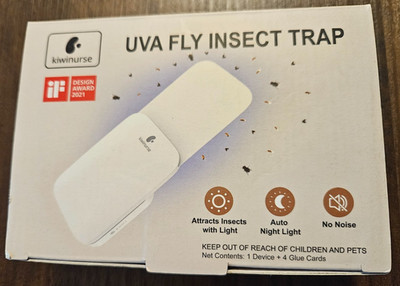 Kiwinurse UVA Flying Insect Trap / Smart Night Light - 4 refills | eBay