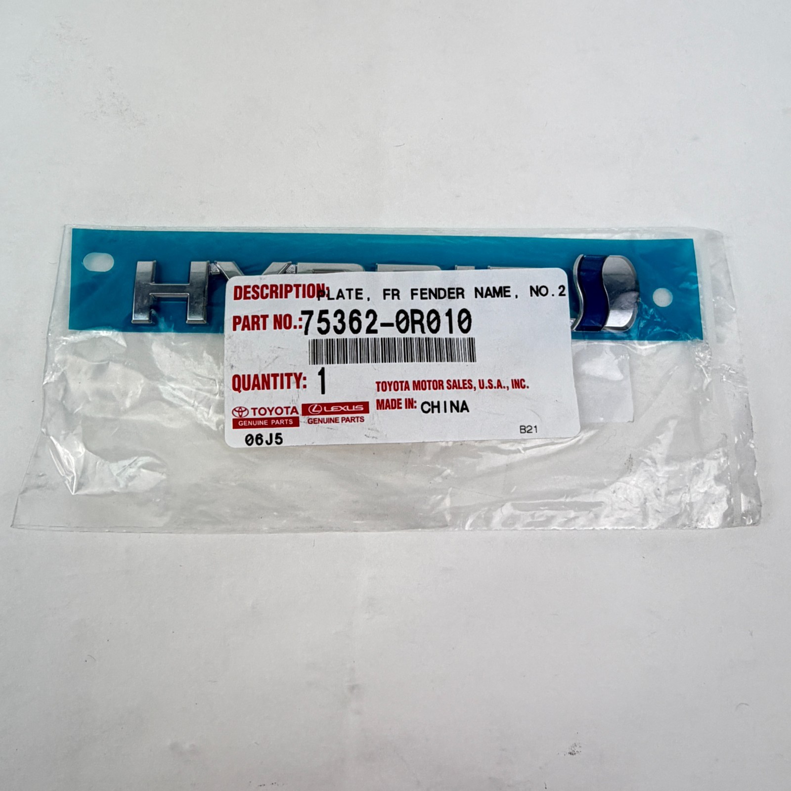 NEW OEM 2019 - 2025 Toyota RAV4 Hybrid Fender Emblem Nameplate Badge ...