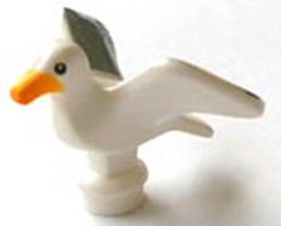 LEGO - Bird, Seagull with Yellow Beak and Dark and Light Gray Wings | eBay
