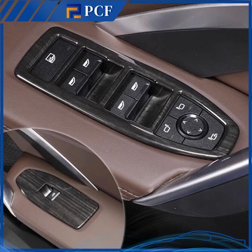 Wood Grain ABS Car Door Power Window Lift Switch Panel Cover for BMW X1 ...