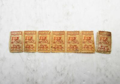 Vintage Set of (7) Frontier Saving Stamps | eBay