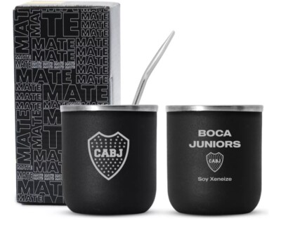 MATE TERMICO ACERO INOXIDABLE BOCA JUNIORS ARGENTINA | eBay