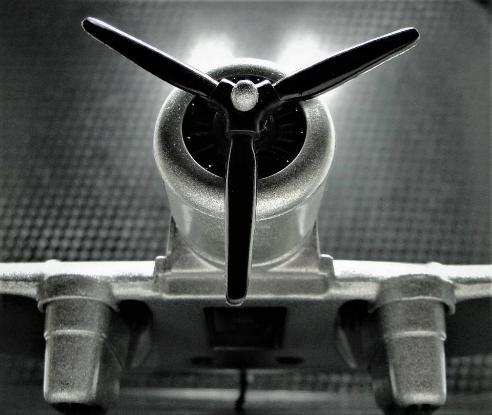 Vintage Mid-Century Modernism Atomic Modern WW2 Plane Antique Airplane ...