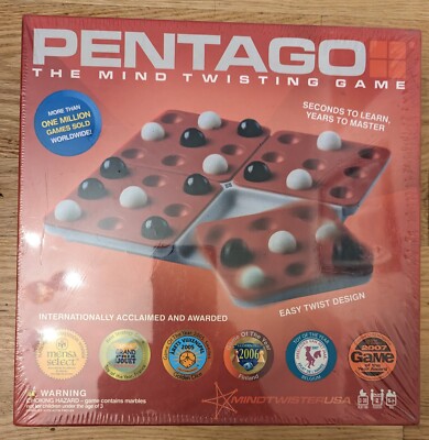 PENTAGO The Mind Twisting Game - Award Winning Marbles Board Game - NEW ...