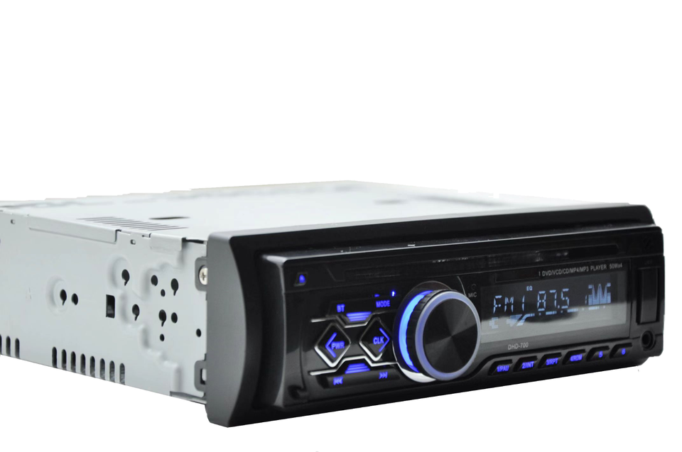 Single DIN Bluetooth Car Stereo Receiver CD/DVD Player AM/FM RADIO ...