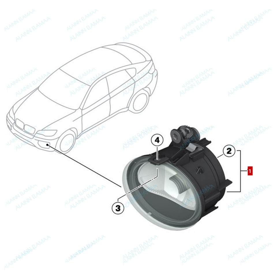 Right Front Fog Light Driving Lamp Fit For BMW X6 E71 E72 35i 40i 50i ...