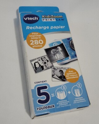Vtech KidiZoom Printcam Paper Refill Pack 5 Rolls (3 Regular 2 Sticker ...