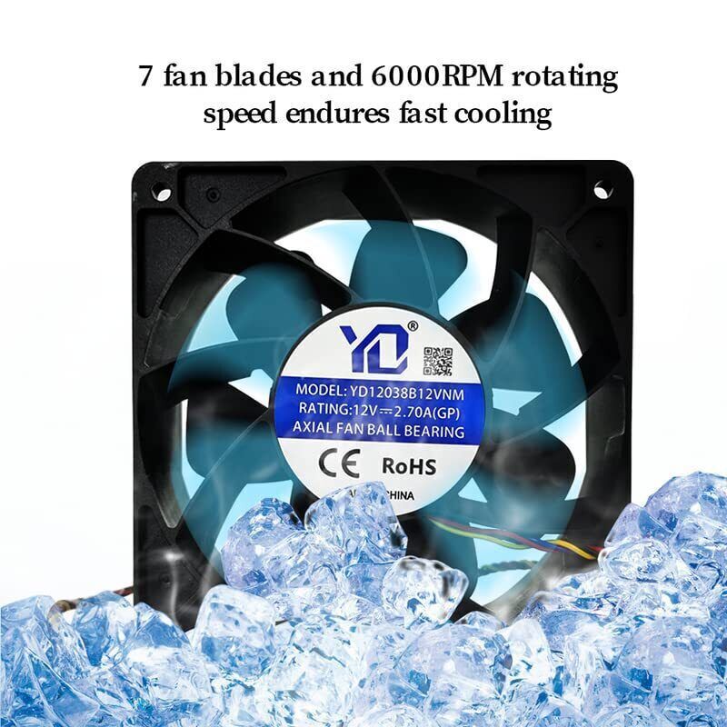 10Pcs X 6500 RPM Cooling Fans Bitmain Antminer S19 L7 L3+ S17 S19j T19 ...
