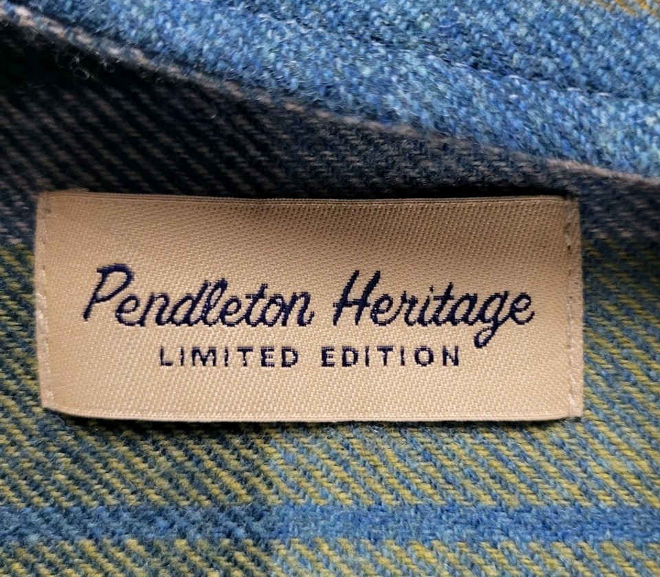Pendleton Heritage 100% Virgin Wool 49er Plaid XL Jacket Limited ...