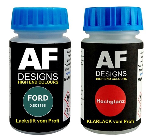 Lackstift für FORD XSC1153 Apollo/Dark Green Metallic Klarlack je50ml ...