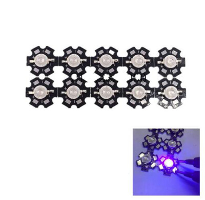 High Power Ultraviolet 3W UV 365nm 380nm 395nm 400nm 420nm LED Bulb ...