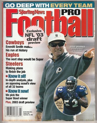 2002 The Sporting News Pro Football Magazine----Ray Lewis & Steve ...