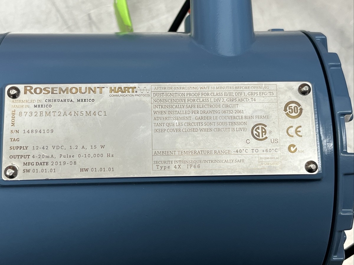 8732em Rosemount 8732E Field Mount Magnetic Flow Meter Transmitter