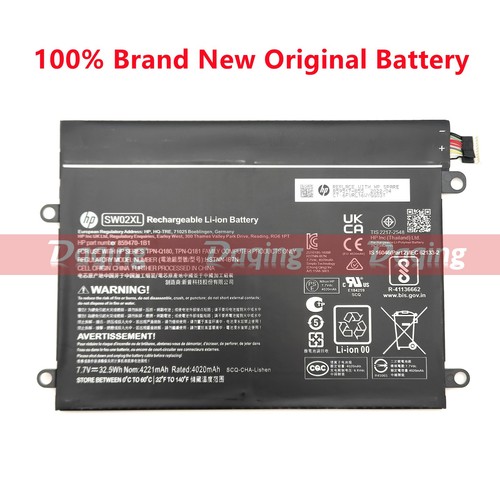 New Original SW02XL Battery for HP Notebook X2 10-P 210 G2 859470-421 ...