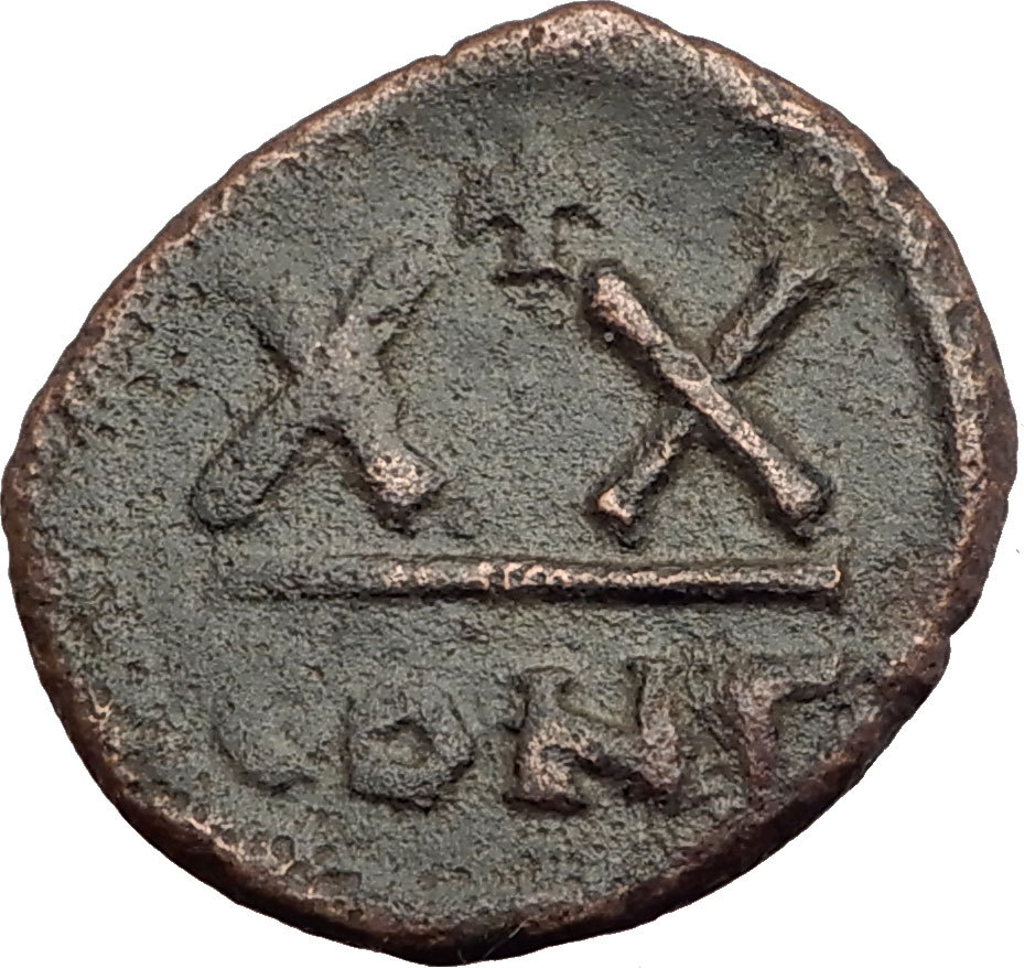 TIBERIUS II CONSTANTINE Constantinople Half Follis Ancient Byzantine ...