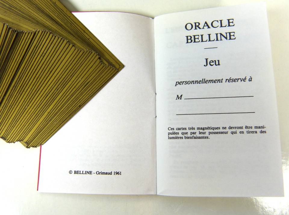 Jeu de Cartes Divinatoire - ORACLE BELLINE + Méthode d'interprétation ...