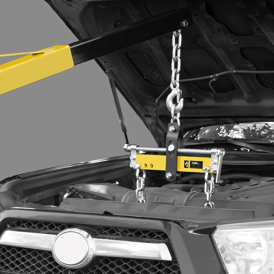 Heavy Duty Engine Hoist Leveler Cherry Picker Shop Crane Load Lift Tool ...