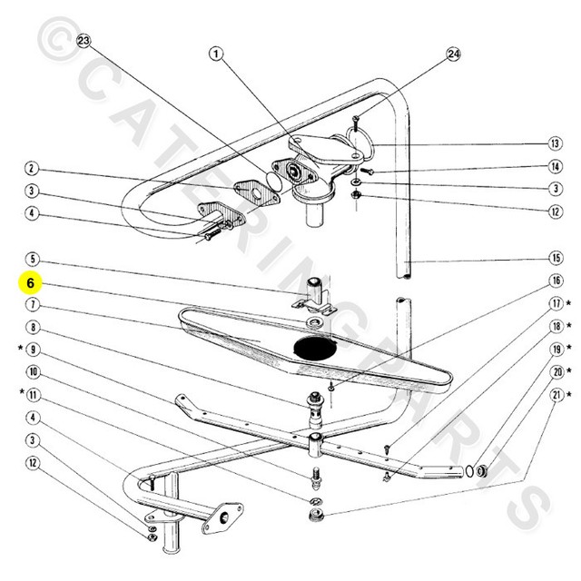 PAIR OF HOBART 119227 REPLACEMENT UPPER & LOWER NYLON THRUST WASHERS ...