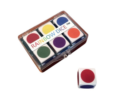 RAINBOW DICE, Dice with colors instead of pips, numbers or symbols. | eBay
