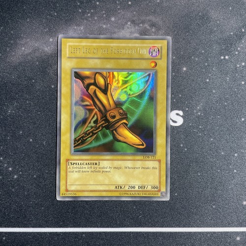 Yu-Gi-Oh! Card | Left leg of the Forbidden One | LOB-121 Exodia ...