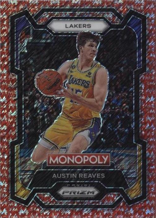 2023-24 Panini Prizm Monopoly - Austin Reaves #42 Millionaire Red ...