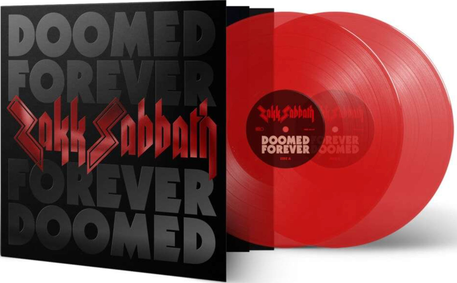 Zakk Sabbath (Wylde) - Doomed Forever LIM Transparent RED 2 Vinyl LP ...
