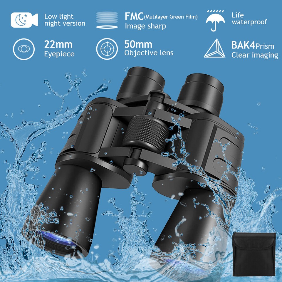 Military Telescope 80X100 Zoom HD Day / Low Night Monocular Starscope ...