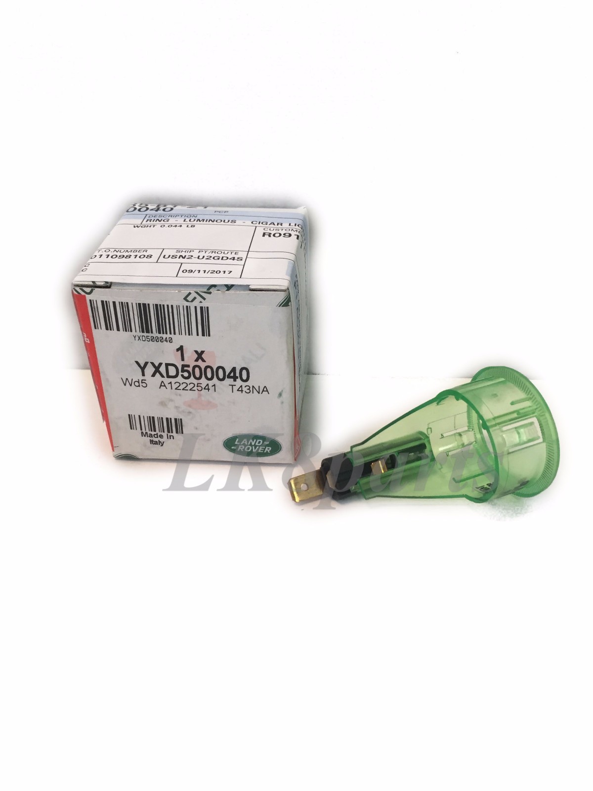 Land Rover LR3 Range Rover Sport Cigar Lighter Green Ring Genuine ...