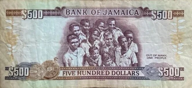 RARE 666 Serial Number Jamaica 2012 $500 BIRD World Currency BANKNOTE ...