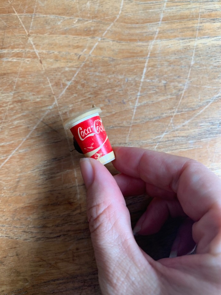 Vintage 80s Coca Cola Cup Fridge Magnet - Top Comes off | eBay