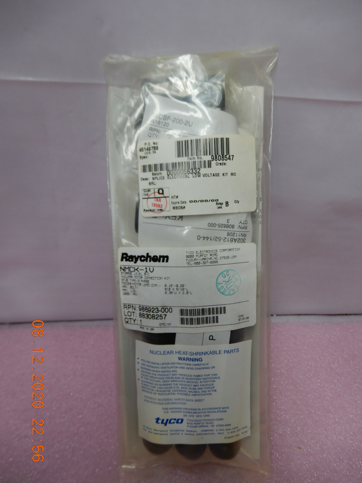 RAYCHEM NMCK-1V NUCLEAR MOTOR CONNECTION KIT for sale online | eBay