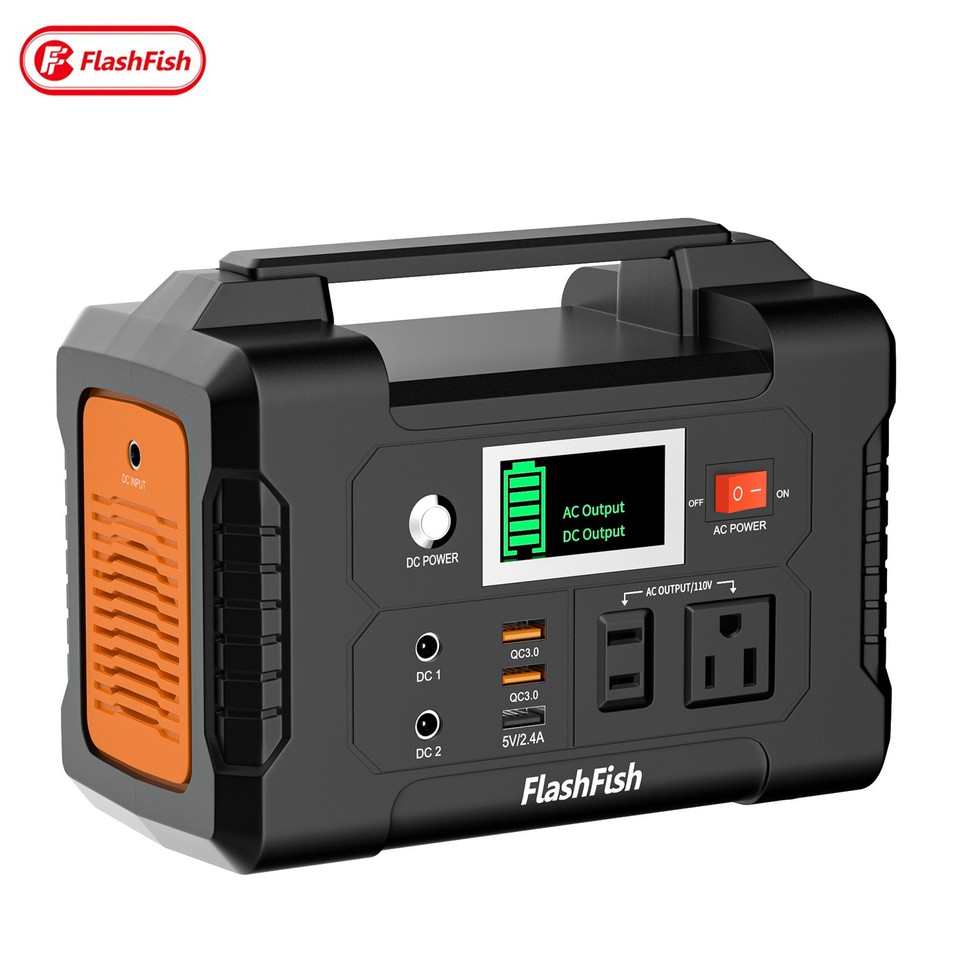Flashfish Portable Power Station 200W 151Wh Li-ion AC110V Pure Sine ...