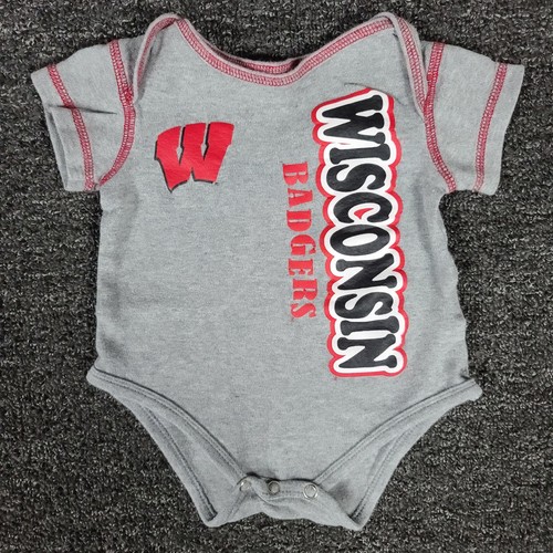 Wisconsin Badgers One Piece Baby Boys 0/3 Months NCAA Outerstuff Brand ...