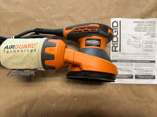 RIDGID R2601 5" Variable-Speed Dual Random Orbital Hand Sander with ...