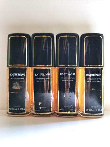 JACQUES FATH EXPRESSION EAU DE TOILETTE 100 ML x 4 = 400 ML NEUF RARE ...