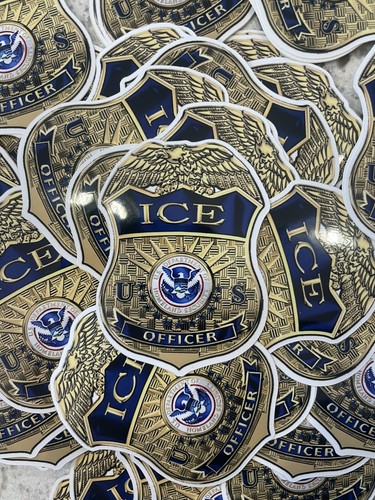 ICE Immigration Customs Enforcement Officer Badge Sticker! | eBay