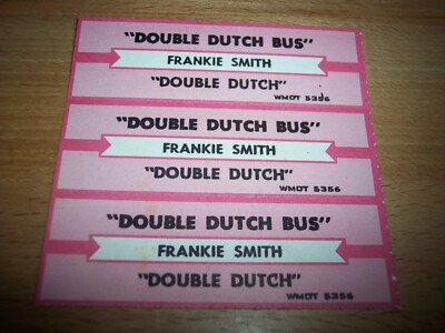 3 Frankie Smith Double Dutch Bus / Double Dutch Jukebox Title Strip | eBay