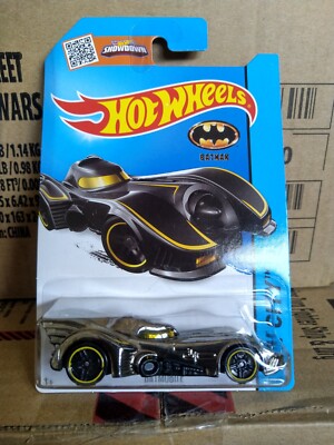 Hot Wheels Batman Batmobile 62/250 Dark Chrome/ Yellow Stripes HW City ...