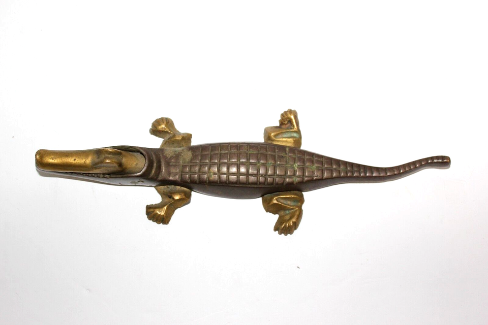 Vintage Alligator Nut Cracker Brass Solid Build | eBay