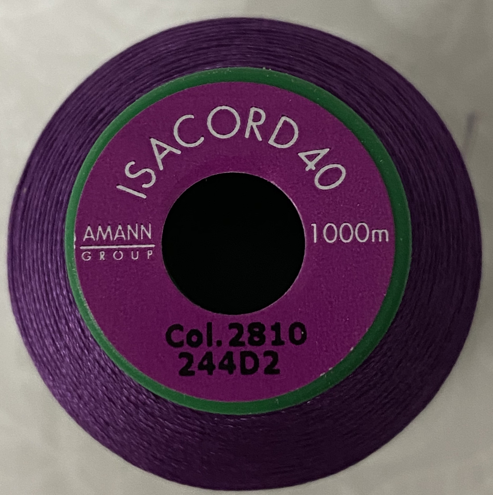 ISACORD 40, Machine Embroidery / Sewing Thread 1000m Colour 2810 ORCHID ...