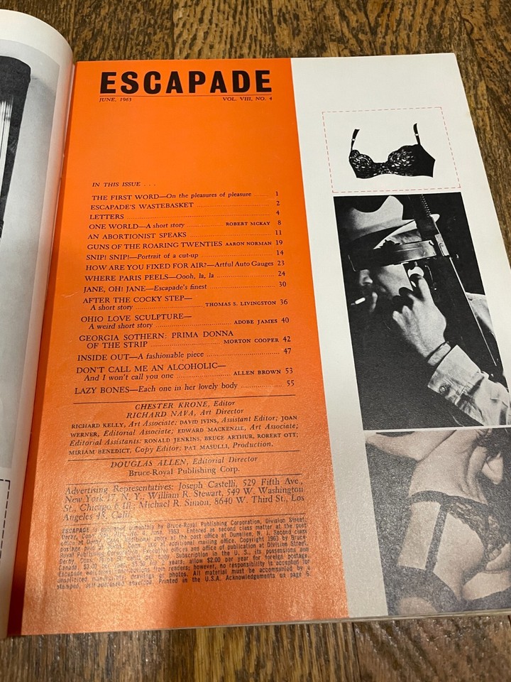 Escapade Magazine June 1963 Pinups Cheesecake Vintage Women | eBay
