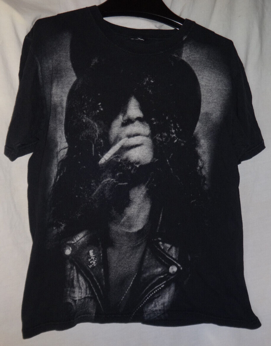 Vintage Slash Guns N Roses Liquid Blue Faded Black Te… - Gem