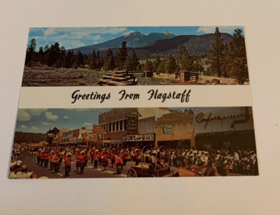 Unposted Postcard Greeting from Flagstaff Arizona written on but not ...