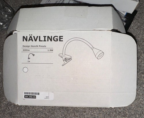 Ikea Navlinge Clamp Light New Never Used White | eBay