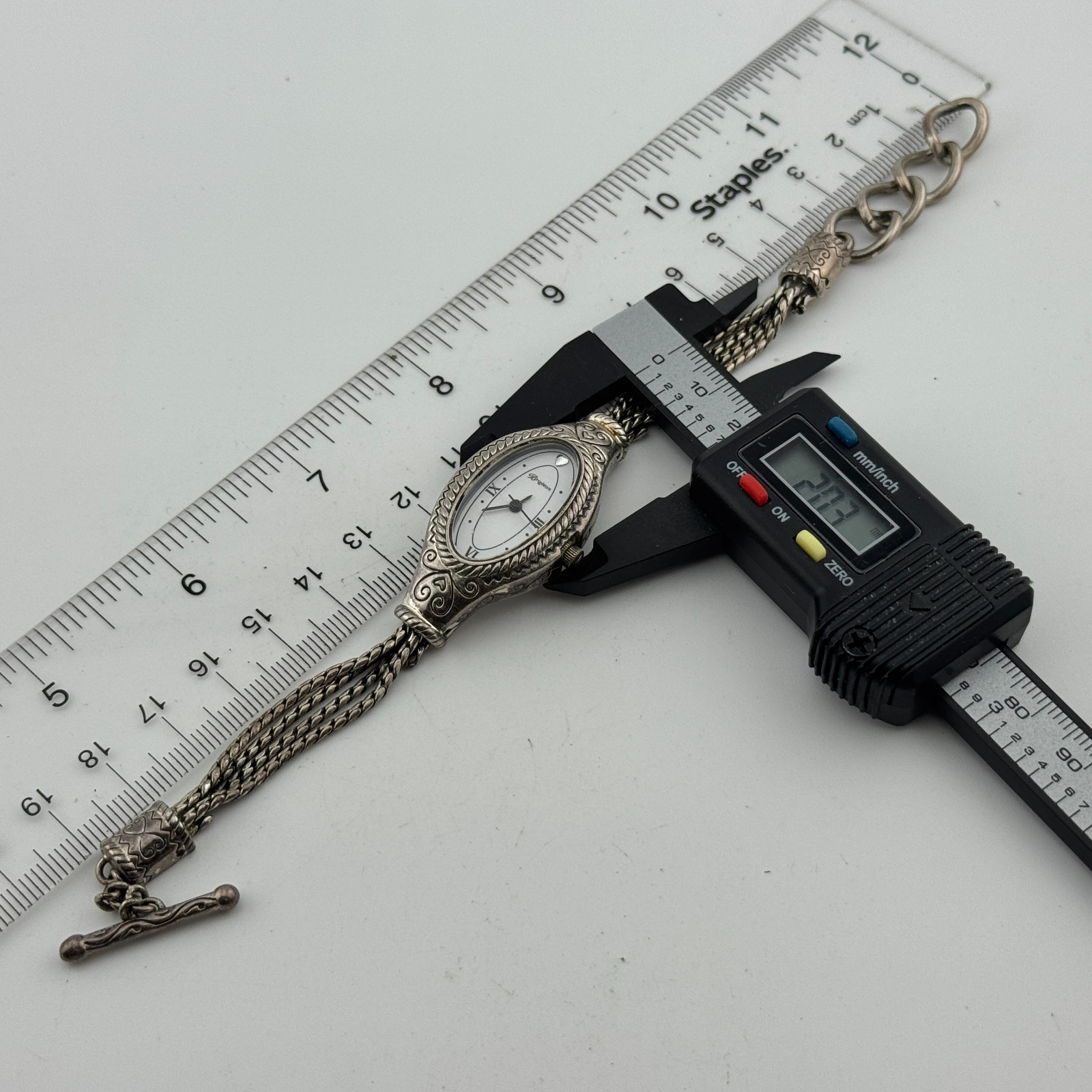 Vintage Brighton Quartz Watch Cheyenne Women Silver Oval Analog New ...