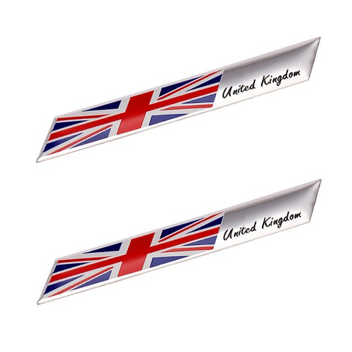 2x ALUMINUM England Flag Logo Emblem 3D Sticker For Car Truck ...