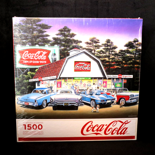 Springbok Coca Cola Night On The Town by SP1500 Piece Jigsaw Puzzle New ...